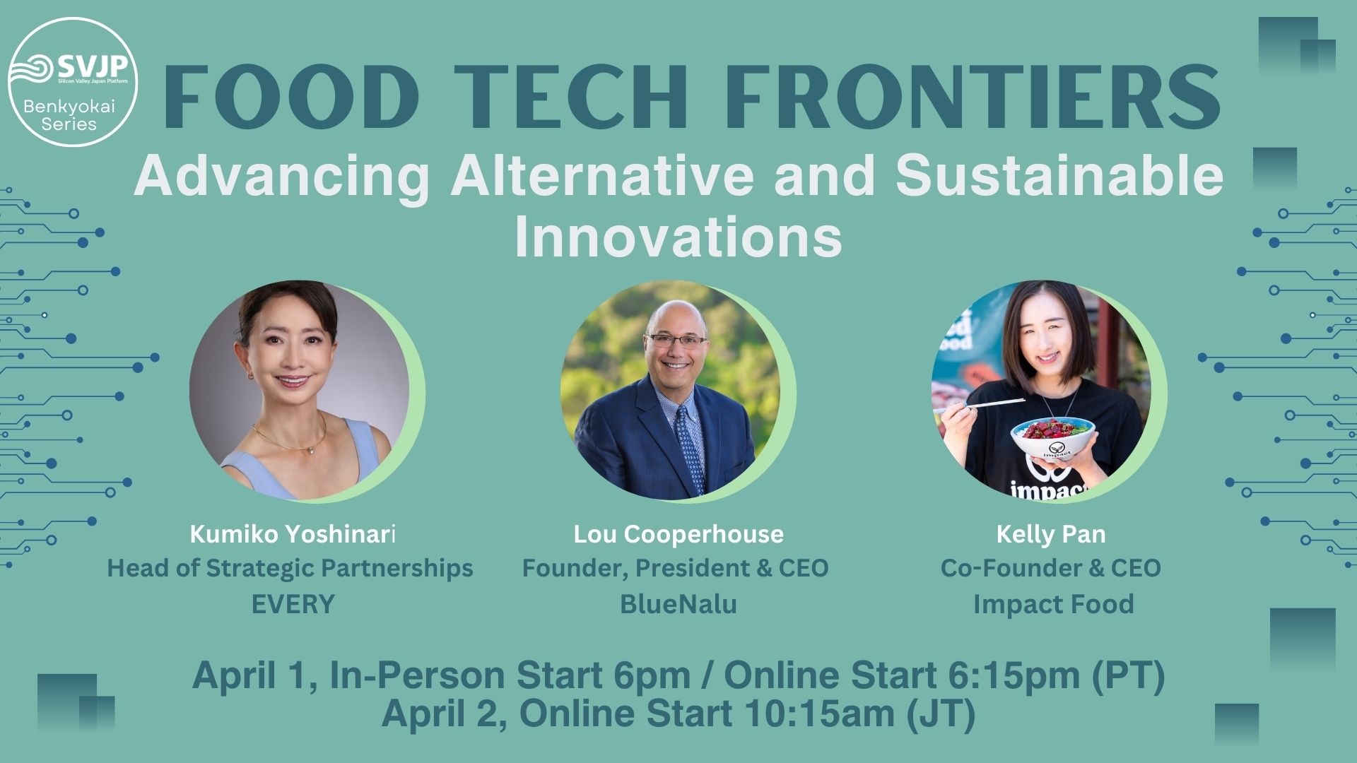 Food Tech Frontiers: Advancing Alternative and Sustainable Innovations ...